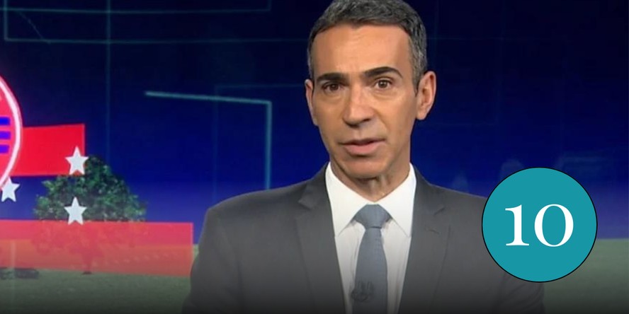 Nota 10: o competente Cesar Tralli agora está brilhando no 'Jornal Nacional'