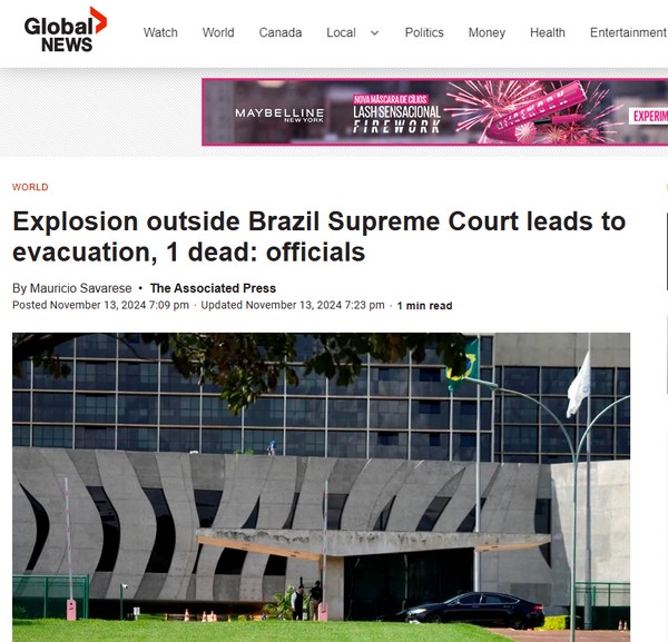 Imprensa internacional repercute explosões na Praça dos Três Poderes e ...