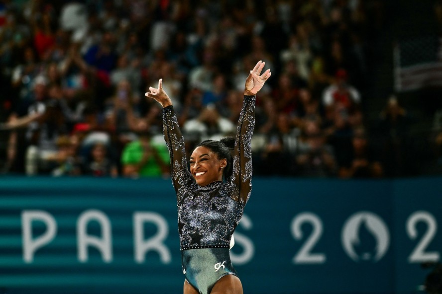 Brilho em Paris-2024: uniforme da equipe de ginástica dos EUA tem ...