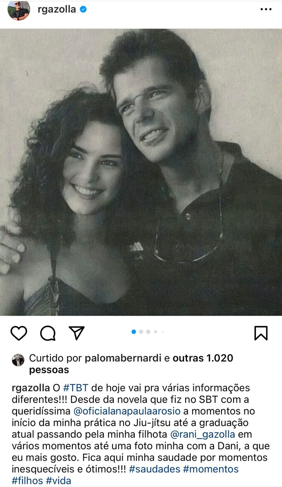 Raul Gazolla resgata foto com Daniella Perez e fala sobre saudade: 'A ...