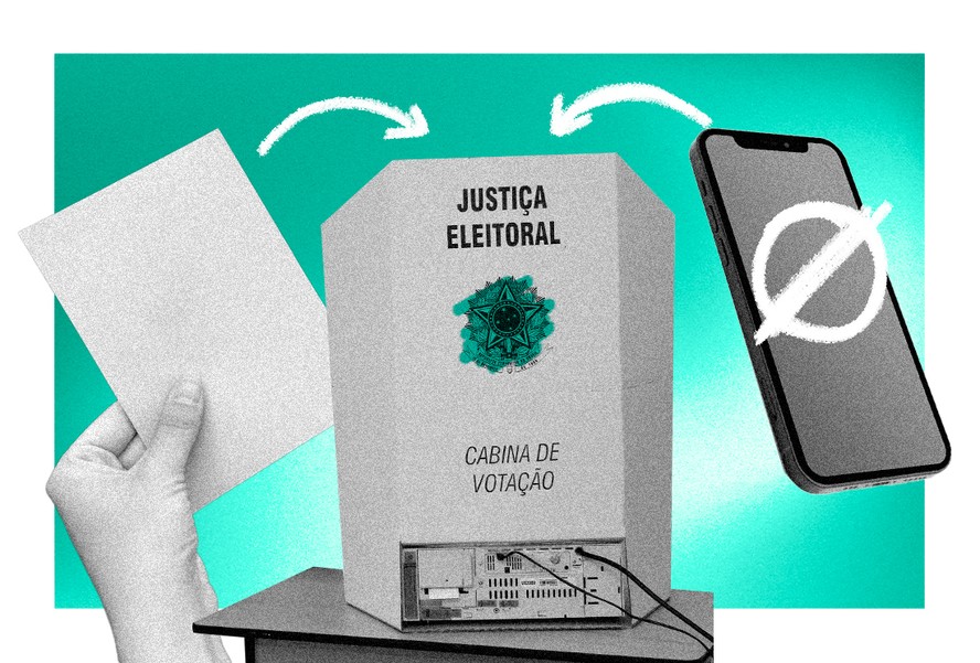 Posso levar o celular para votar? entenda