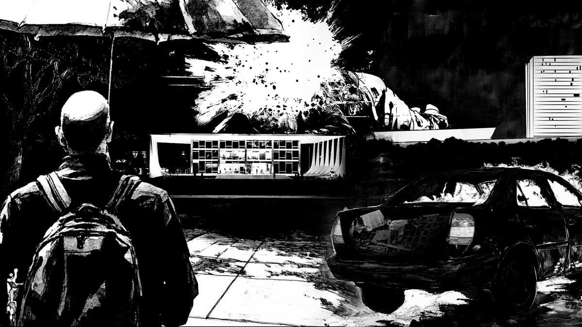 Veja em imagens o passo a passo das explosões do homem-bomba em frente ...