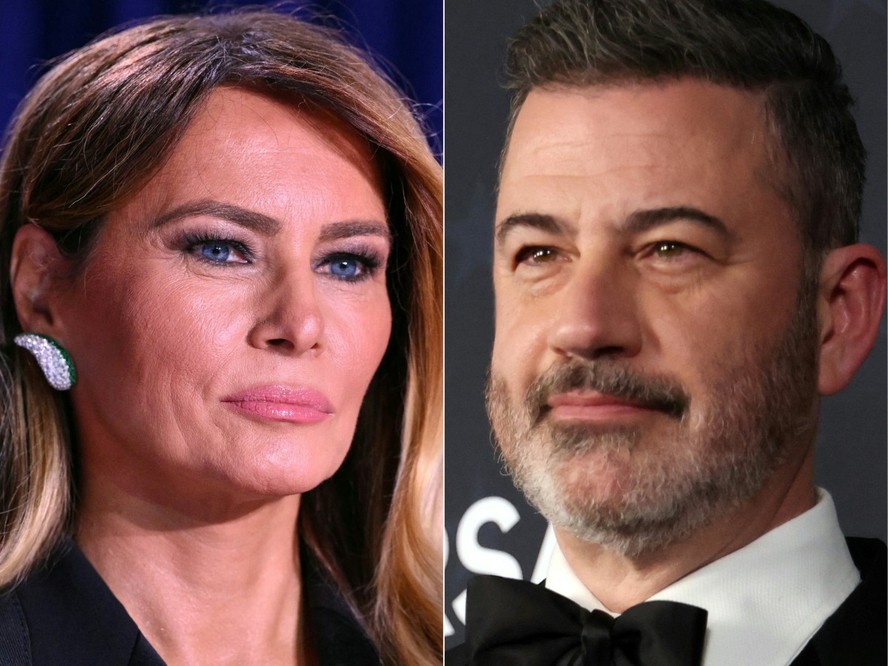 Jimmy Kimmel nega incitação à violência com piada sobre Melania Trump ...