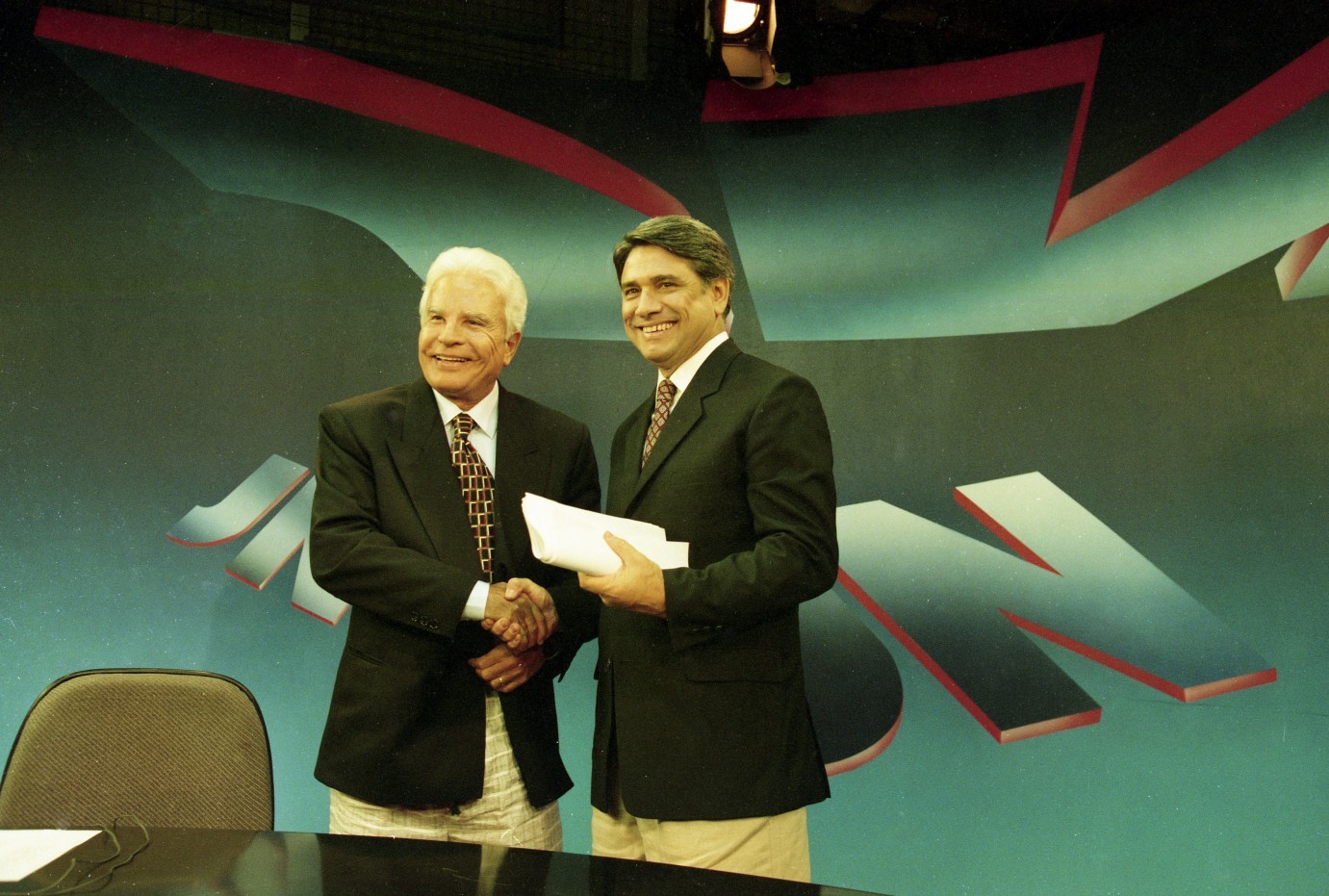 Cid Moreira e Sérgio Chapelin: parceria entre apresentadores durou quase 20 anos; veja fotos