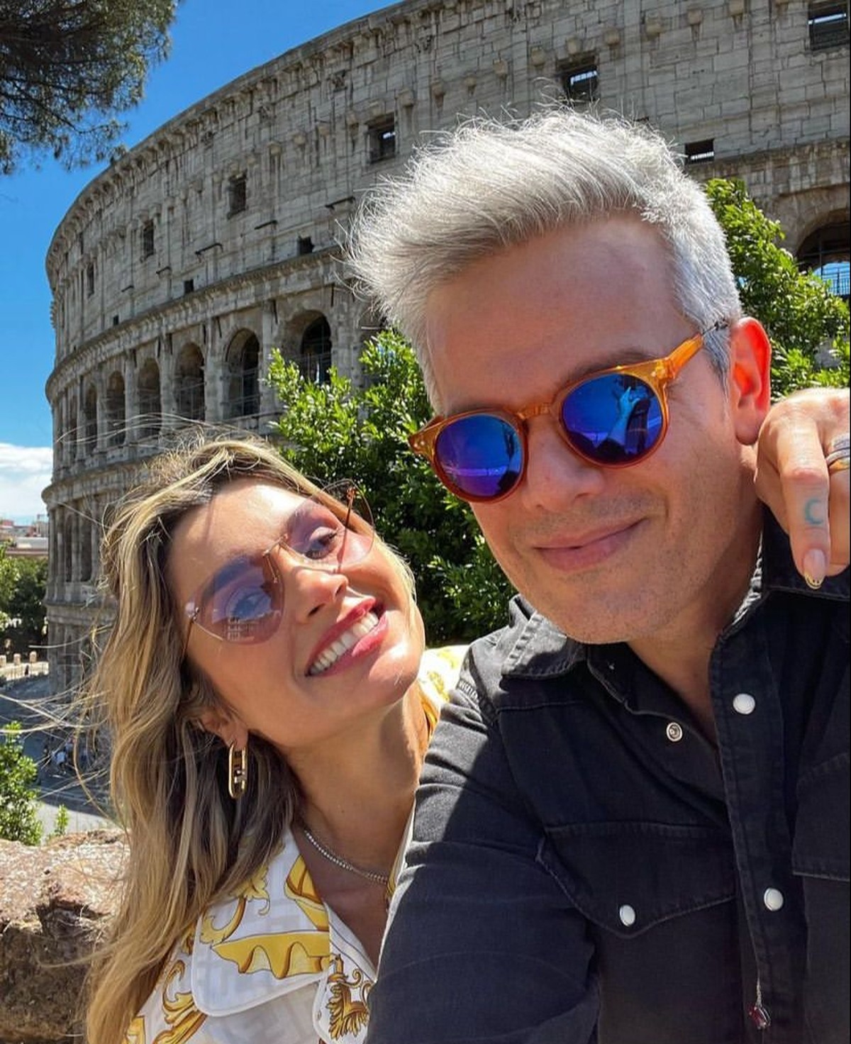 Flávia Alessandra abre álbum de fotos em Roma com Otaviano Costa ...