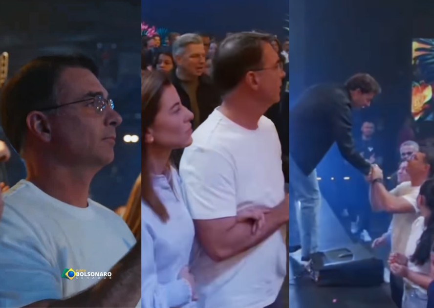 Flávio Bolsonaro participa de culto da Lagoinha e recebe oração de ...