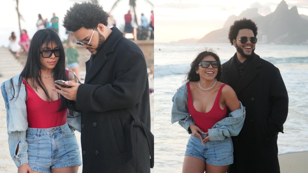 Sósia brasileiro de The Weeknd surge ao lado da influenciadora Ingrid Ohara e bomba na internet