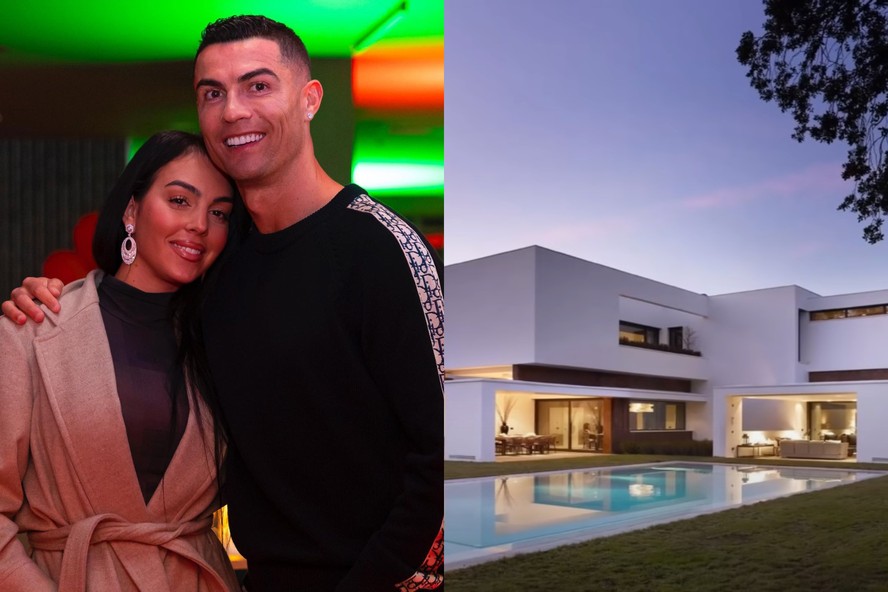 Mansão de CR7 e noiva, Georgina Rodríguez, na Espanha vale R$ 45 ...