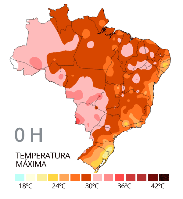 Primaverão Animação Mostra Efeito Pelo País De Onda De Calor Que