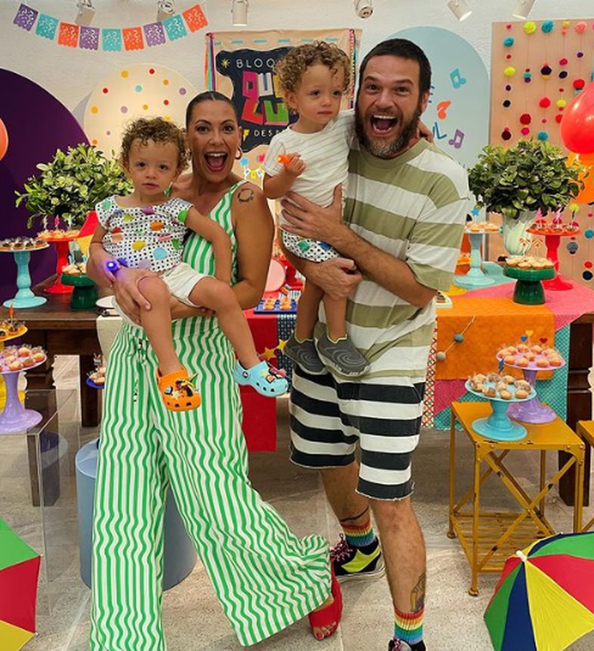 Fabiula Nascimento e Emilio Dantas comemoram aniversário dos filhos ...