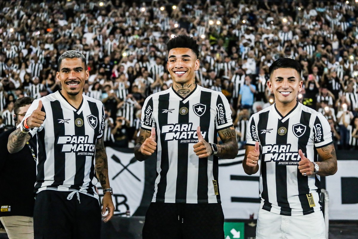 Novos reforços do Botafogo, Almada, Allan e Igor Jesus são apresentados ...