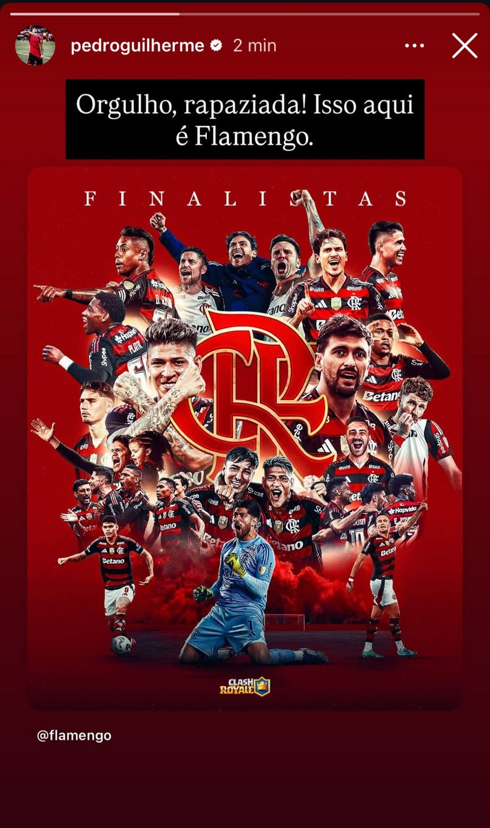 Fora da semifinal por lesão, Pedro comemora classificação do Flamengo à ...