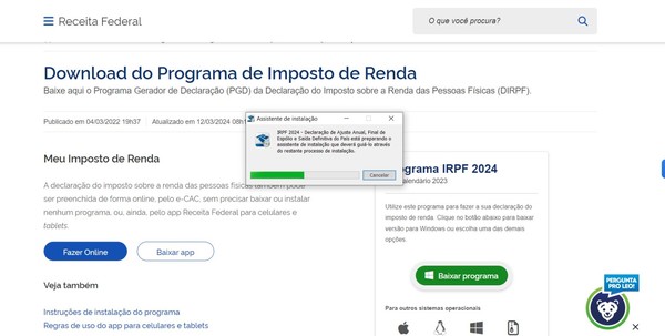 Como baixar o programa IRPF 2024 no celular? E no computador? Confira ...