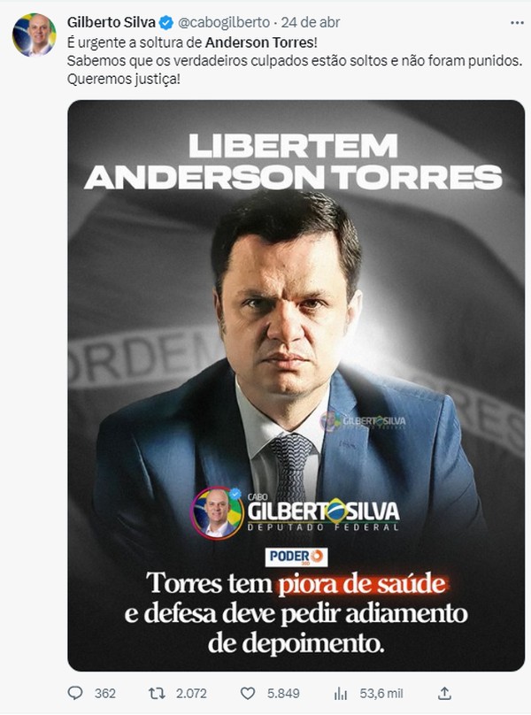 Abandonado por aliados que elegem Anderson Torres como 'injustiçado ...