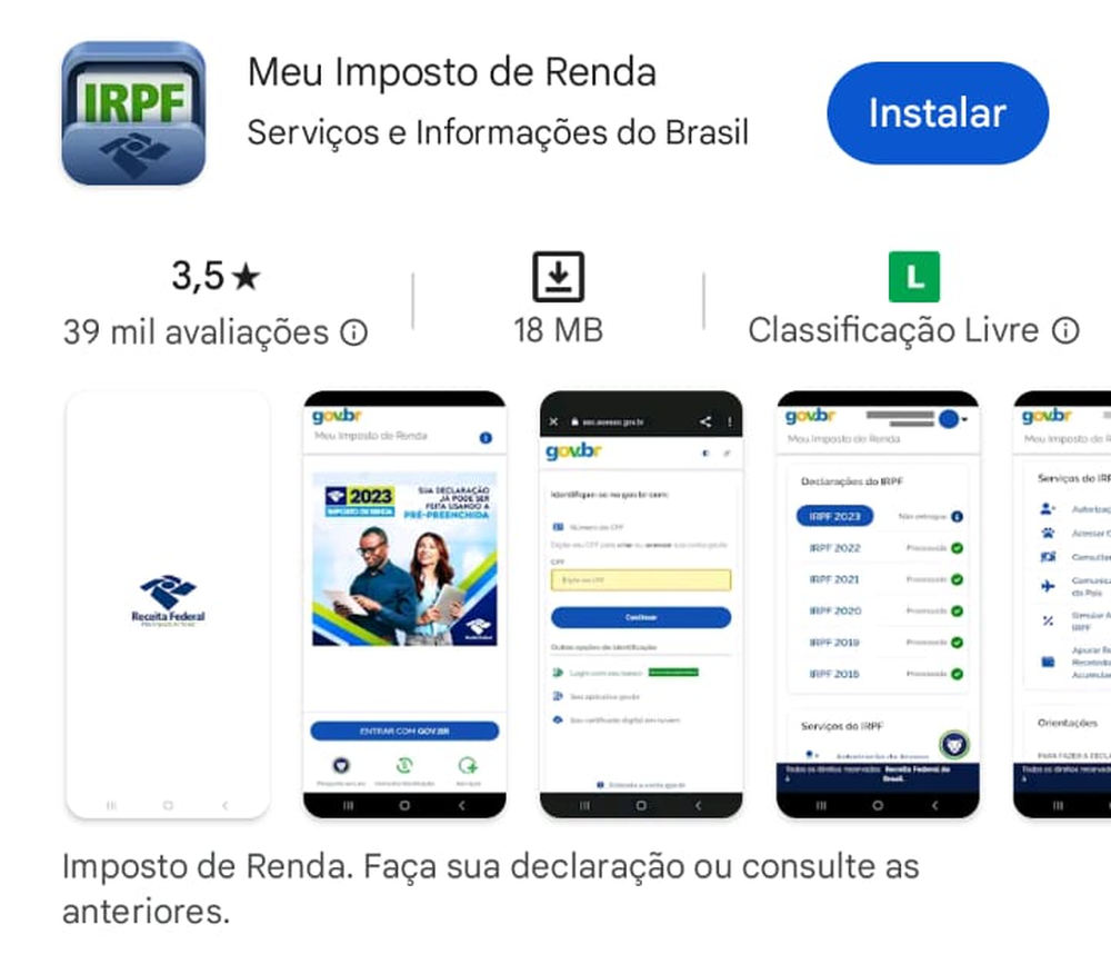 Como baixar o aplicativo Meu Imposto de Renda 2024?