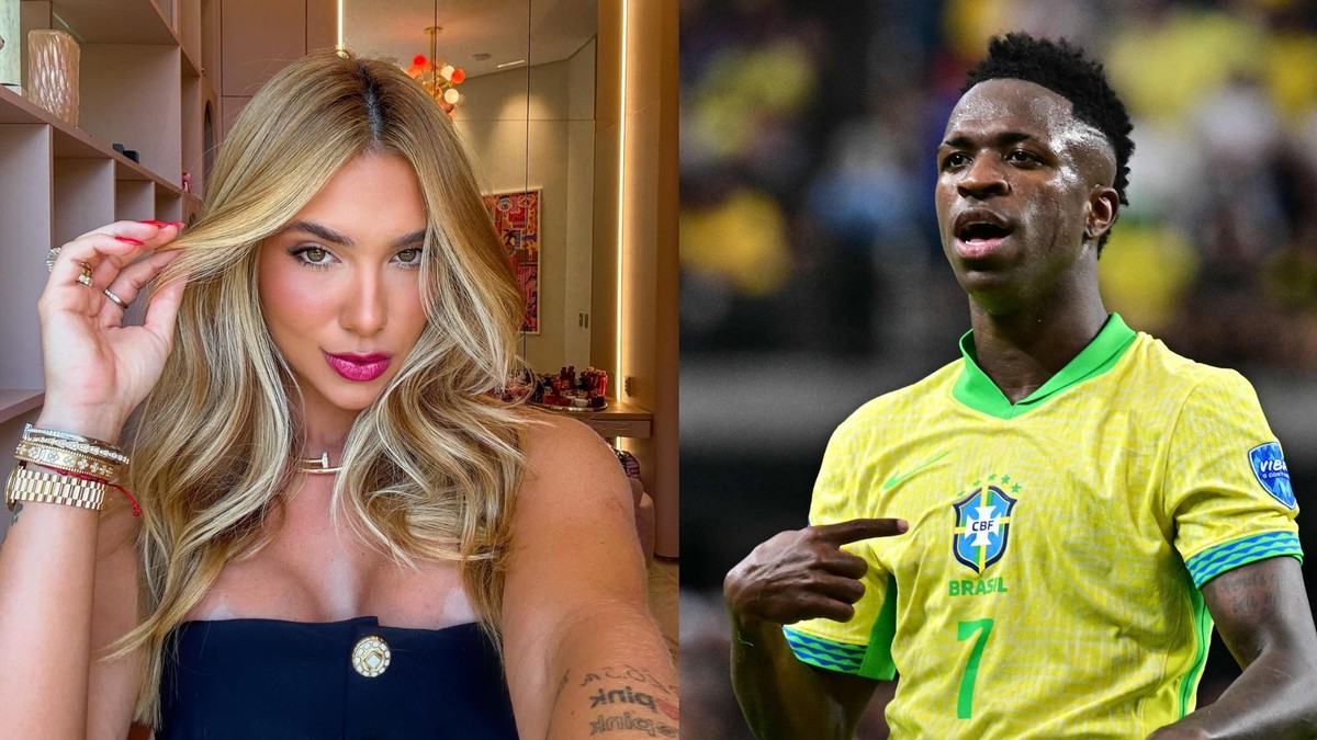 Virginia Fonseca aparece com Vini Jr. em festa de aniversário do jogador no Rio