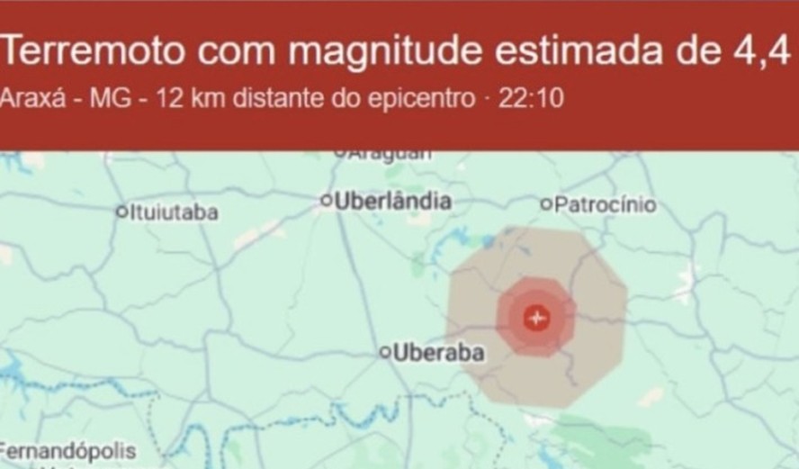 Após terremoto em Araxá, ANM diz não ter identificado riscos em ...