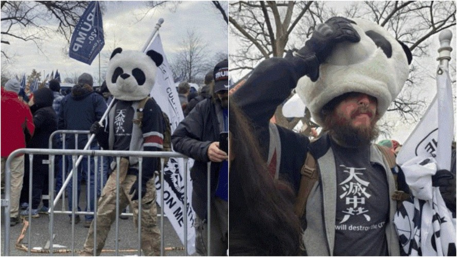 'Panda da sedição' que invadiu o Capitólio em janeiro de 2021 é ...