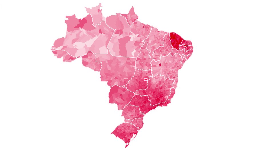 Votação de Lula: mapa compara desempenhos do PT em 2022 e 2018