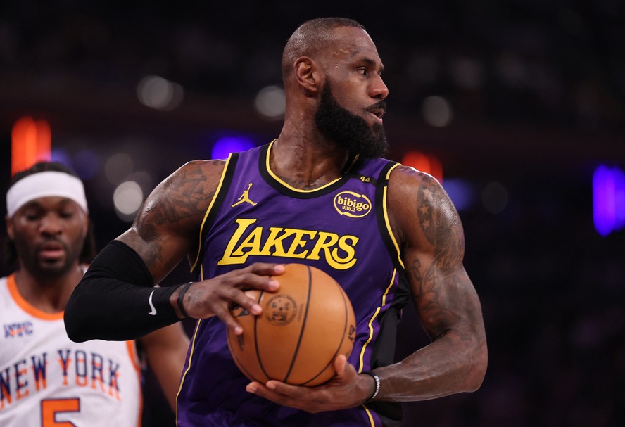 Lebron James é sincero ao falar sobre chegada de Doncic ao Lakers: 'Estou feliz, mas ainda é ...