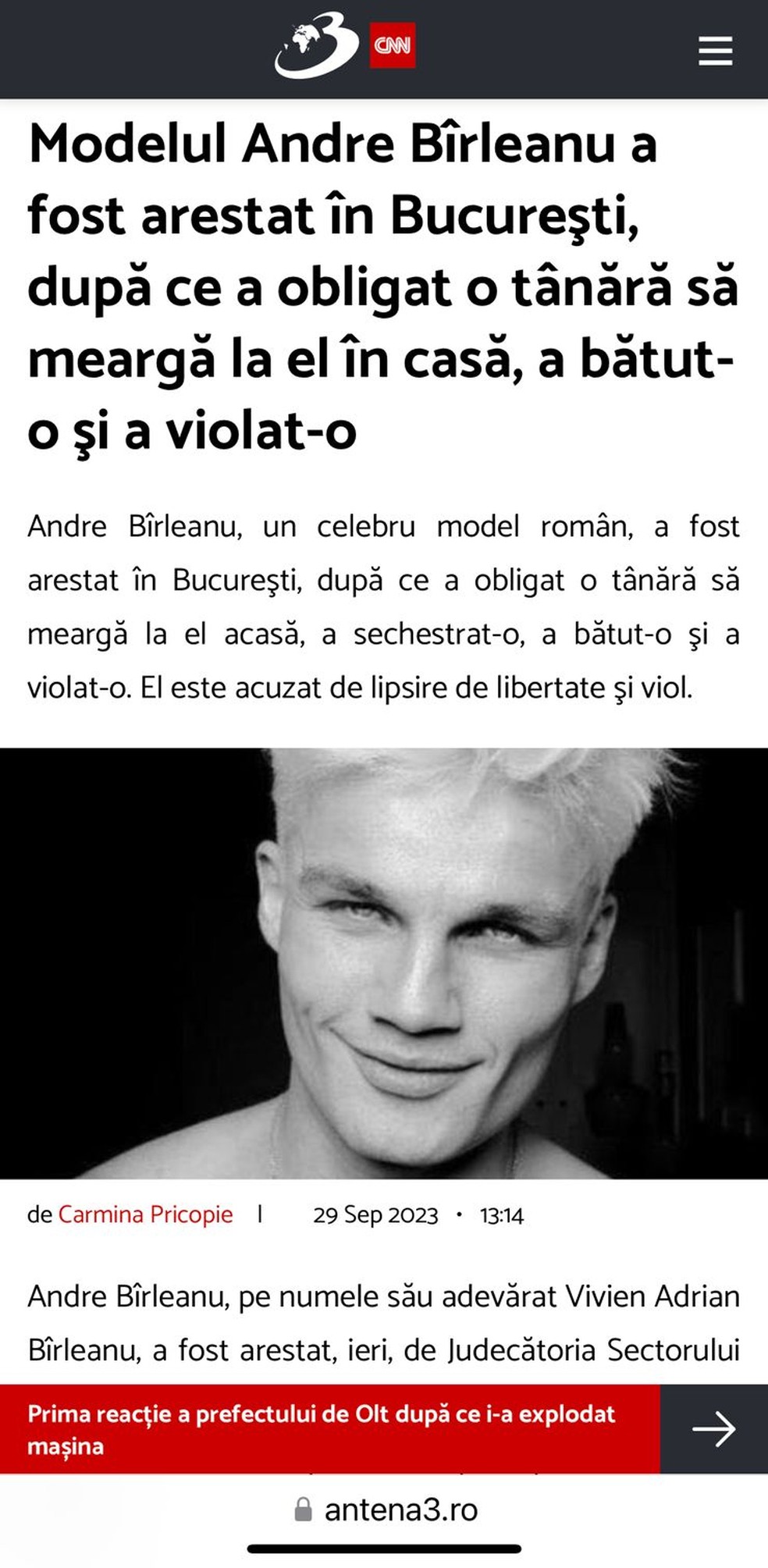 Andre Birleanu, ex da modelo brasileira Eloisa Fontes, é preso por ...