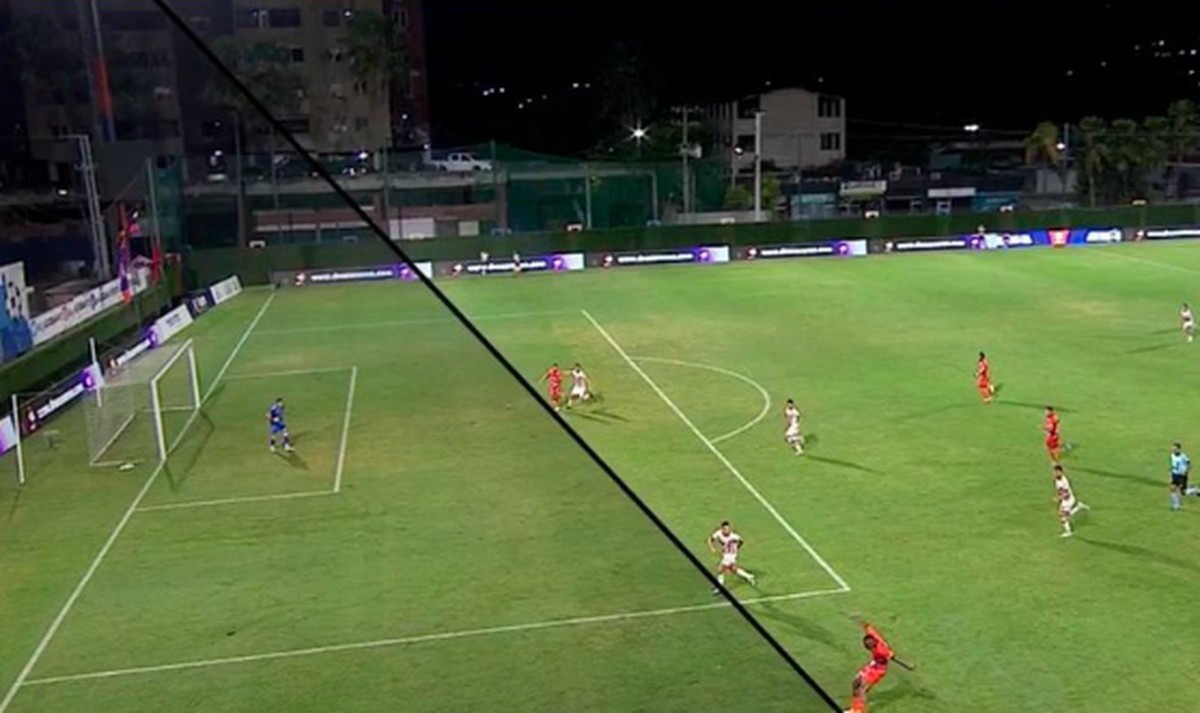 Transmissão na Venezuela traça linha diagonal de 'VAR' para impedimento ...