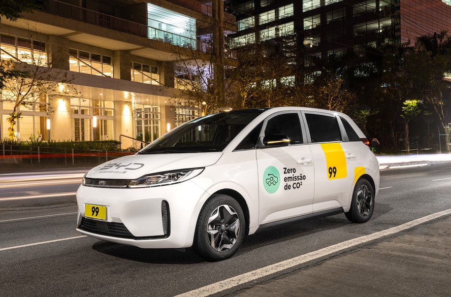 99 testa no Brasil carro elétrico feito exclusivamente para motorista ...