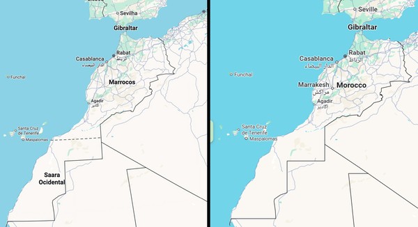 Google Maps 'remove' fronteira entre Saara Ocidental e Marrocos em meio ...