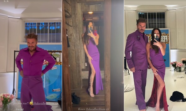 David e Victoria Beckham celebram 25 anos de casamento e recriam looks ...