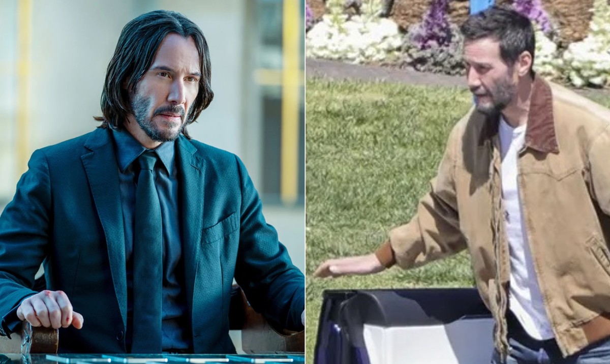 Keanu Reeves deixa visual de 'John Wick' pra trás e surpreende web com ...