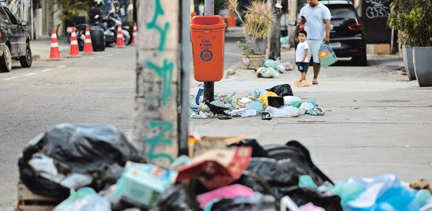 Lixo nas ruas do Rio: um prejuízo de milhões para todos.Entenda