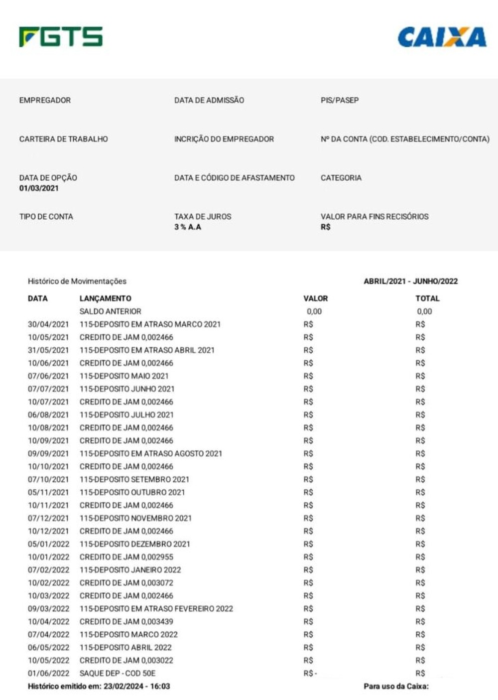 Saque do FGTS: como consultar o saldo e entender o extrato? Veja detalhes