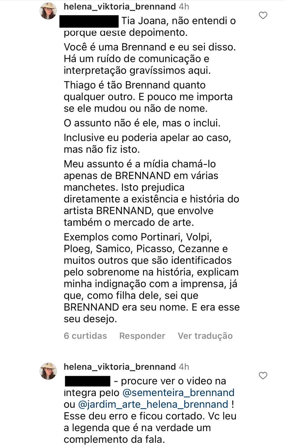 'Brennand é Francisco e não existe outro': filha do artista plástico se ...