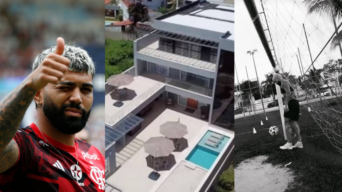 Gabigol de volta: atacante manteve treinos em academia de mansão e em ...