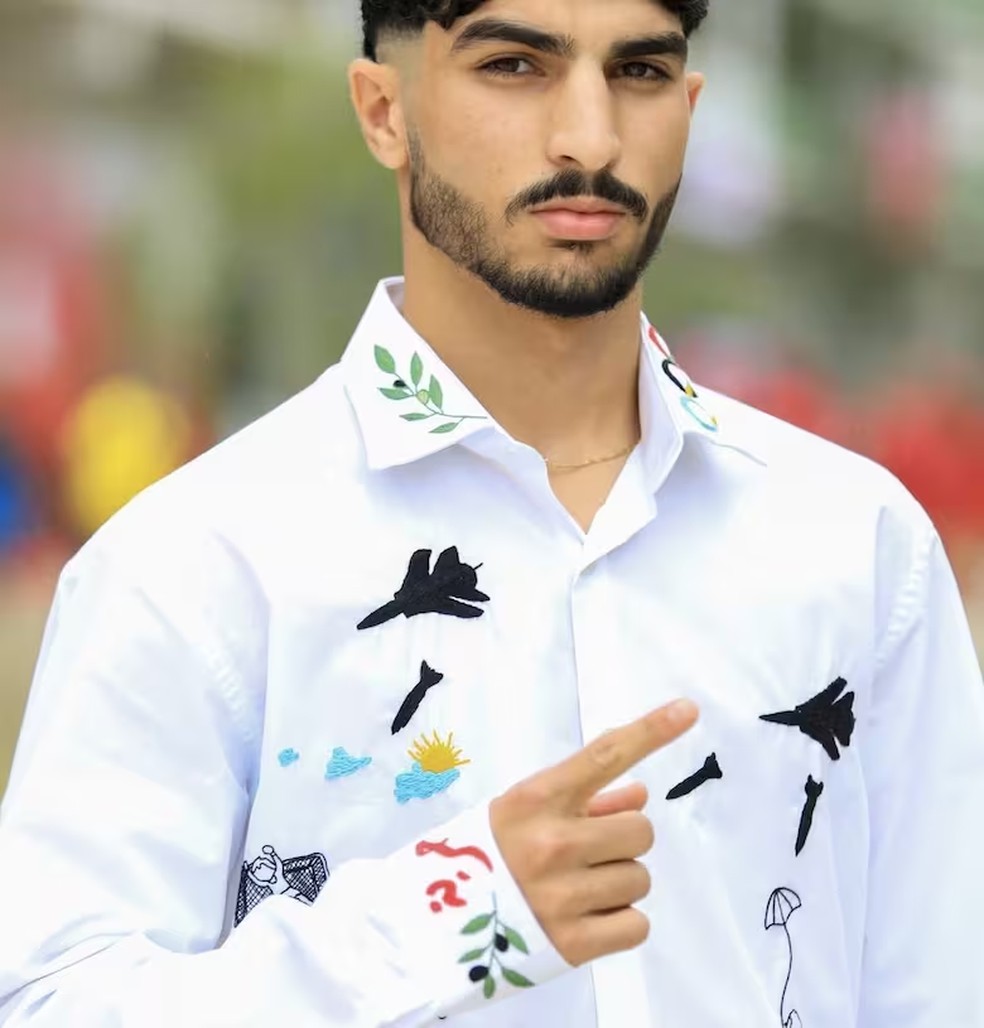 Primeiro boxeador palestino a participar das Olimpíadas usa camisa ...