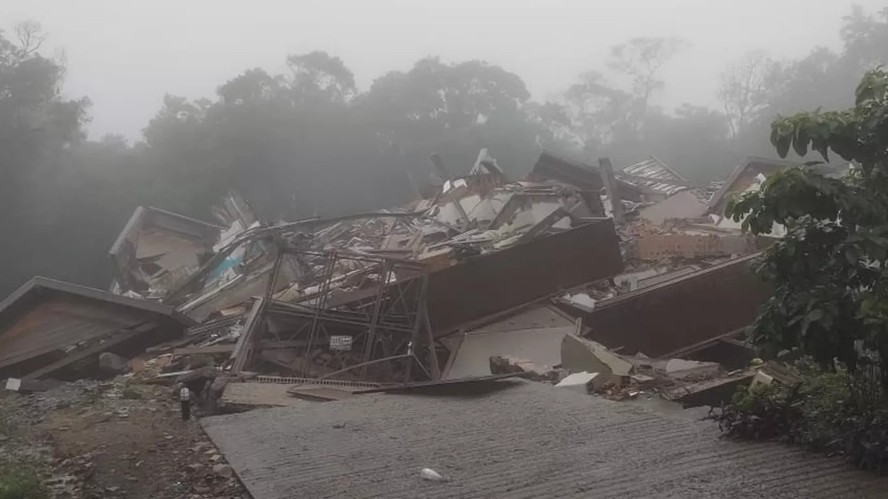 Chuvas no RS: Prédio desaba em Gramado, rachaduras crescem em bairros e ...
