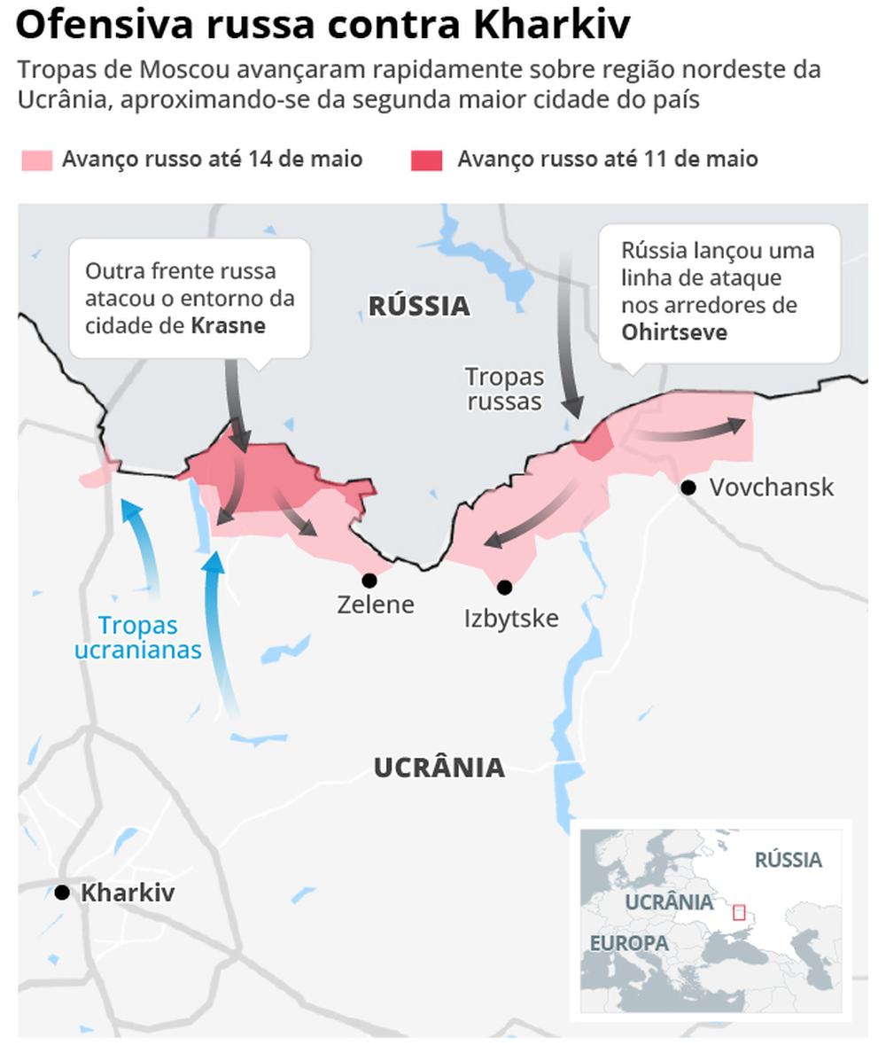 Ucrânia anuncia retirada de seu Exército em áreas da frente norte de ...