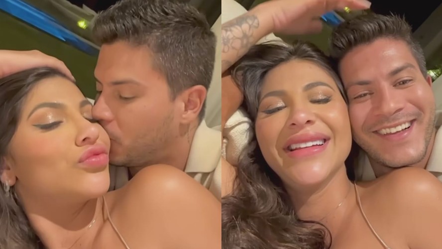 Voltaram! Arthur Aguiar surpreende ao aparecer em clima de romance com Jheny Santucci: 'Nosso ...