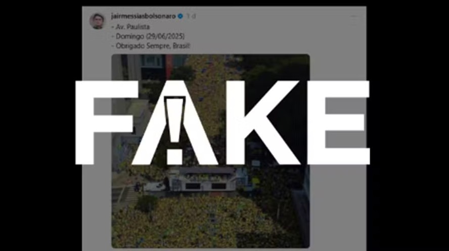 É #FAKE que foto de multidão na Paulista mostre ato com Bolsonaro no ...
